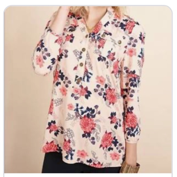 Matilda Jane | Tops | Matilda Jane Light Flower Top Womens Med Livery ...